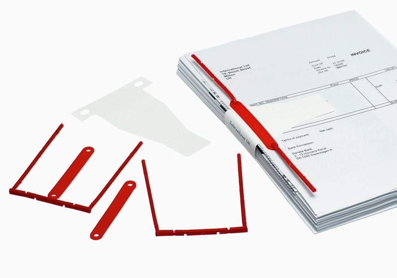 B-Binders 80 mm. BNT arkiv-clip rød 616309 — Arjshop