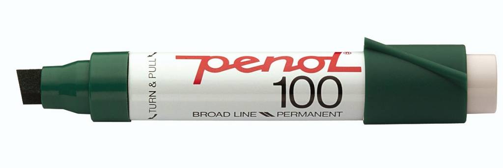 Penol 100 permanent marker grøn 12805204 — Arjshop
